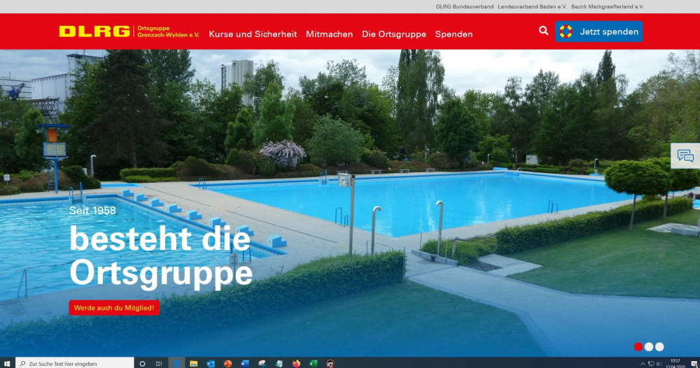 Neues Layout der Homepage | DLRG Ortsgruppe Grenzach-Wyhlen e.V.